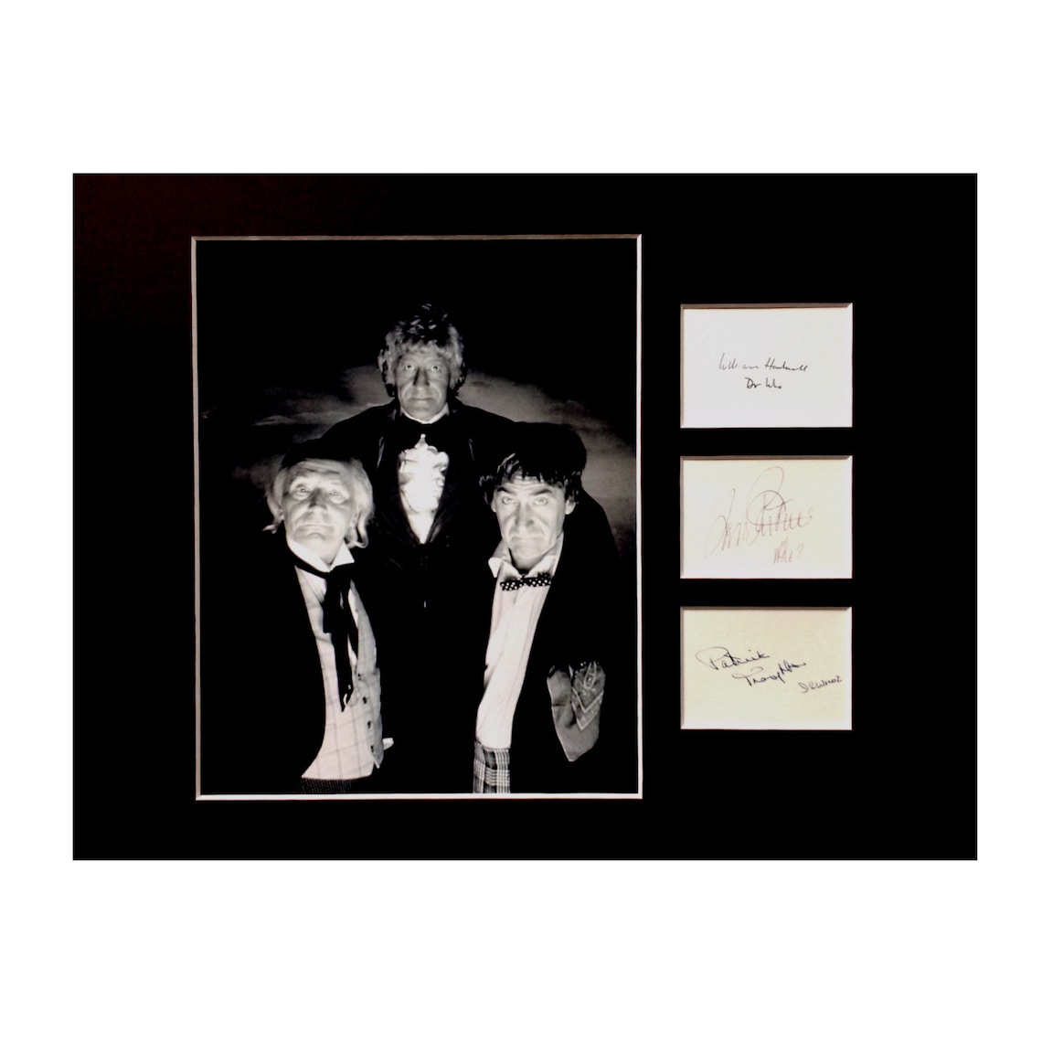 Dr Who William Hartnell Patrick Troughton Jon Pertwee AUTOGRAPH Photo ...