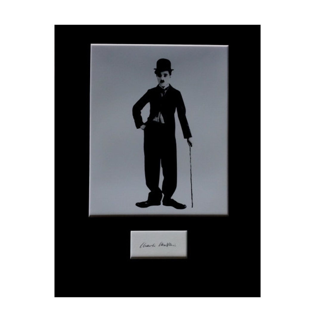 CHARLIE CHAPLIN AUTOGRAPH Photo Display - Etsy