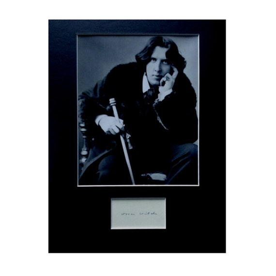 Oscar Wilde AUTOGRAPH Photo Display | Etsy