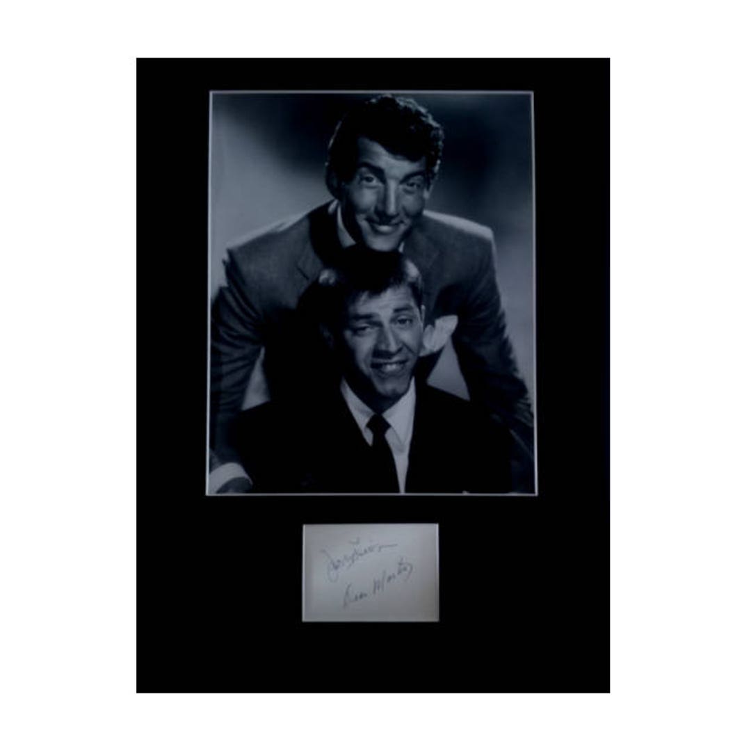 Dean Martin and Jerry Lewis AUTOGRAPH Photo Display - Etsy