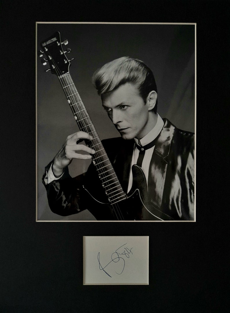 DAVID BOWIE AUTOGRAPH Photo Display - Etsy