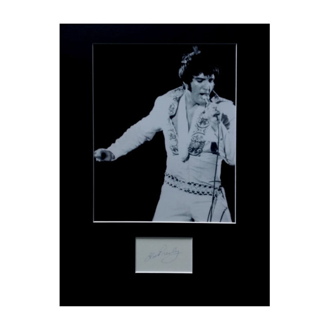 ELVIS PRESLEY AUTOGRAPH Photo Display - Etsy