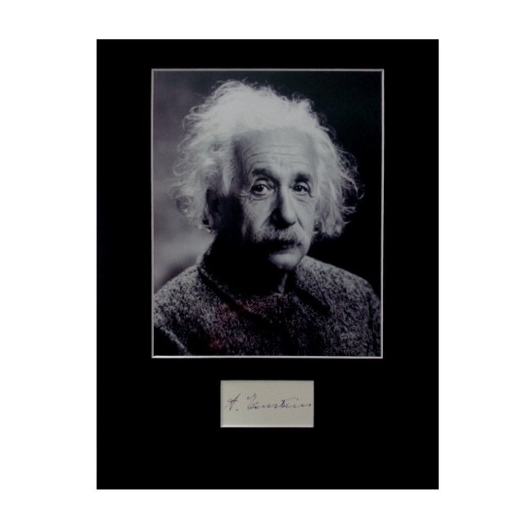 ALBERT EINSTEIN AUTOGRAPH Photo Display - Etsy