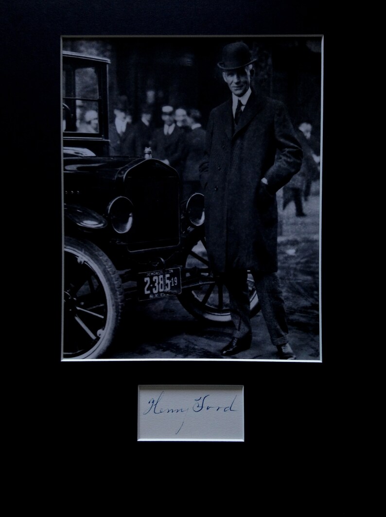 HENRY FORD AUTOGRAPH Photo Display - Etsy