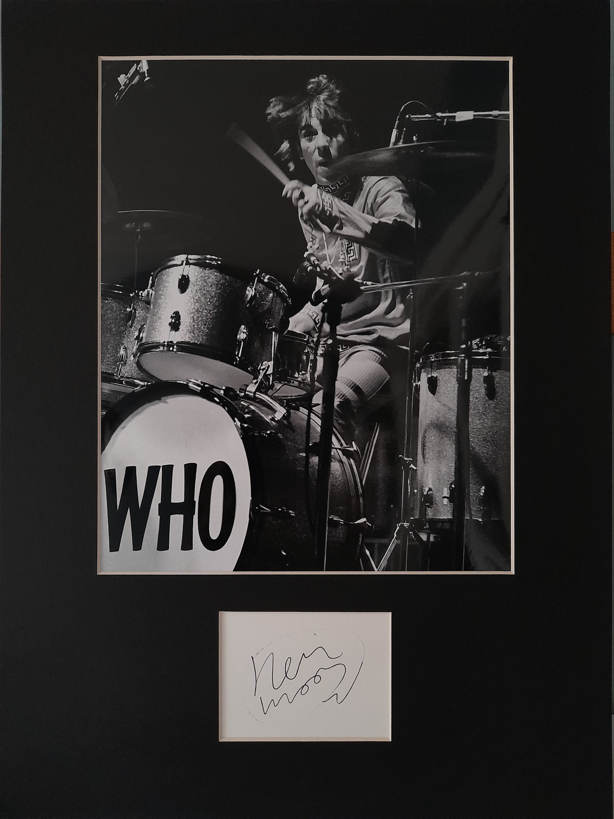 KEITH MOON AUTOGRAPH Photo Display the Who - Etsy