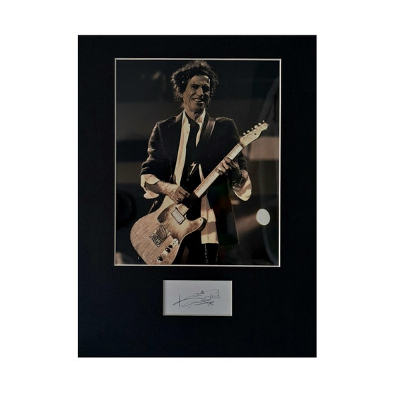 KEITH RICHARDS AUTOGRAPH Photo Display the Rolling Stones | Etsy