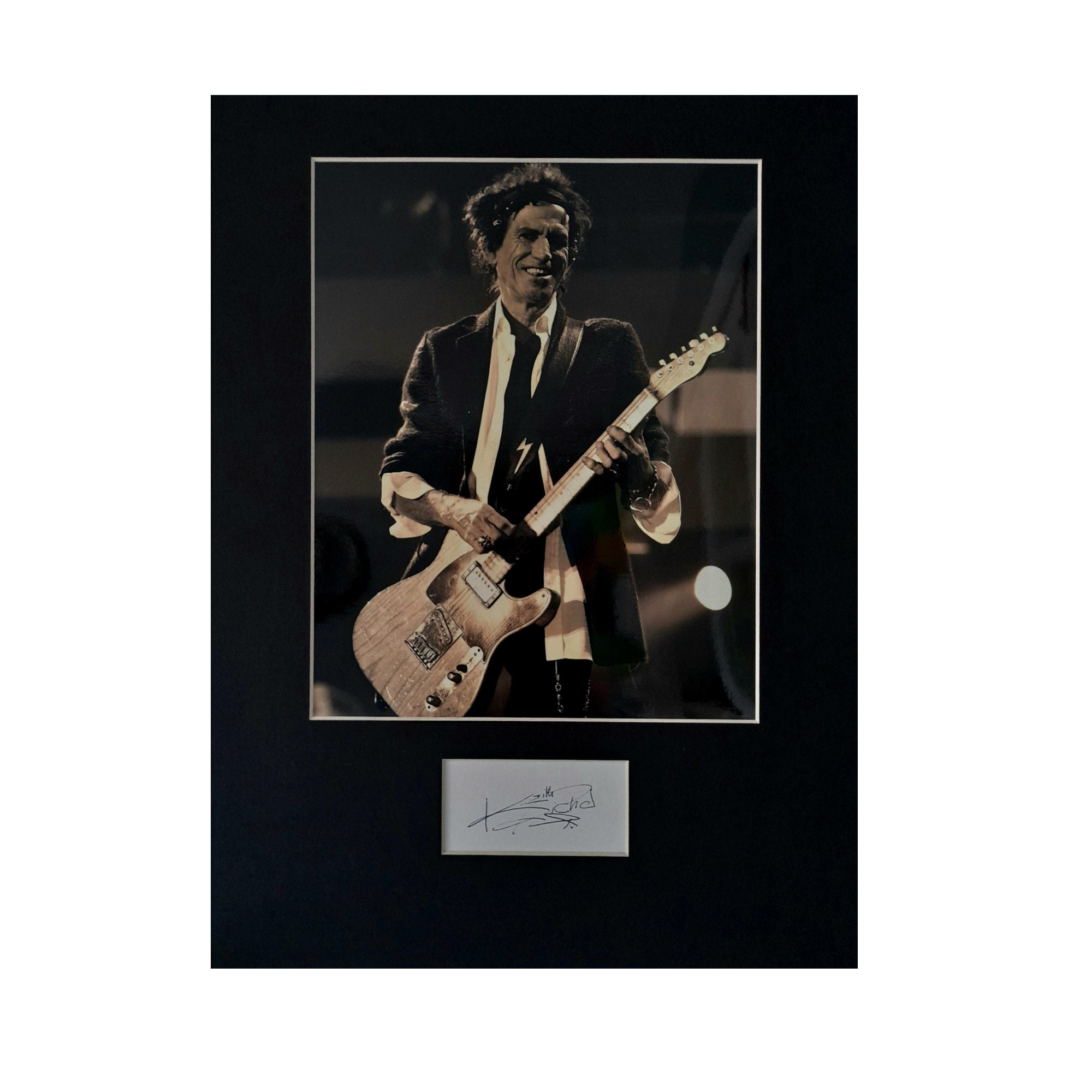 KEITH RICHARDS AUTOGRAPH Photo Display the Rolling Stones - Etsy