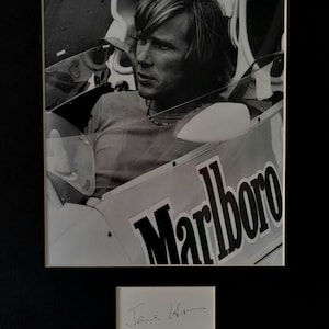 JAMES HUNT Signed AUTOGRAPH Photo Display F1 Formula One Racing Driver ...