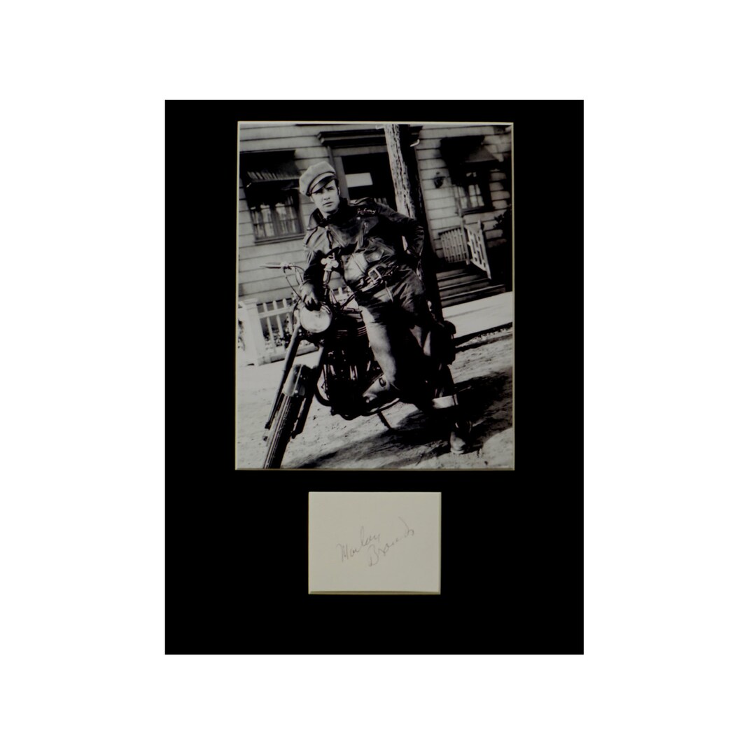 MARLON BRANDO AUTOGRAPH Photo Display - Etsy
