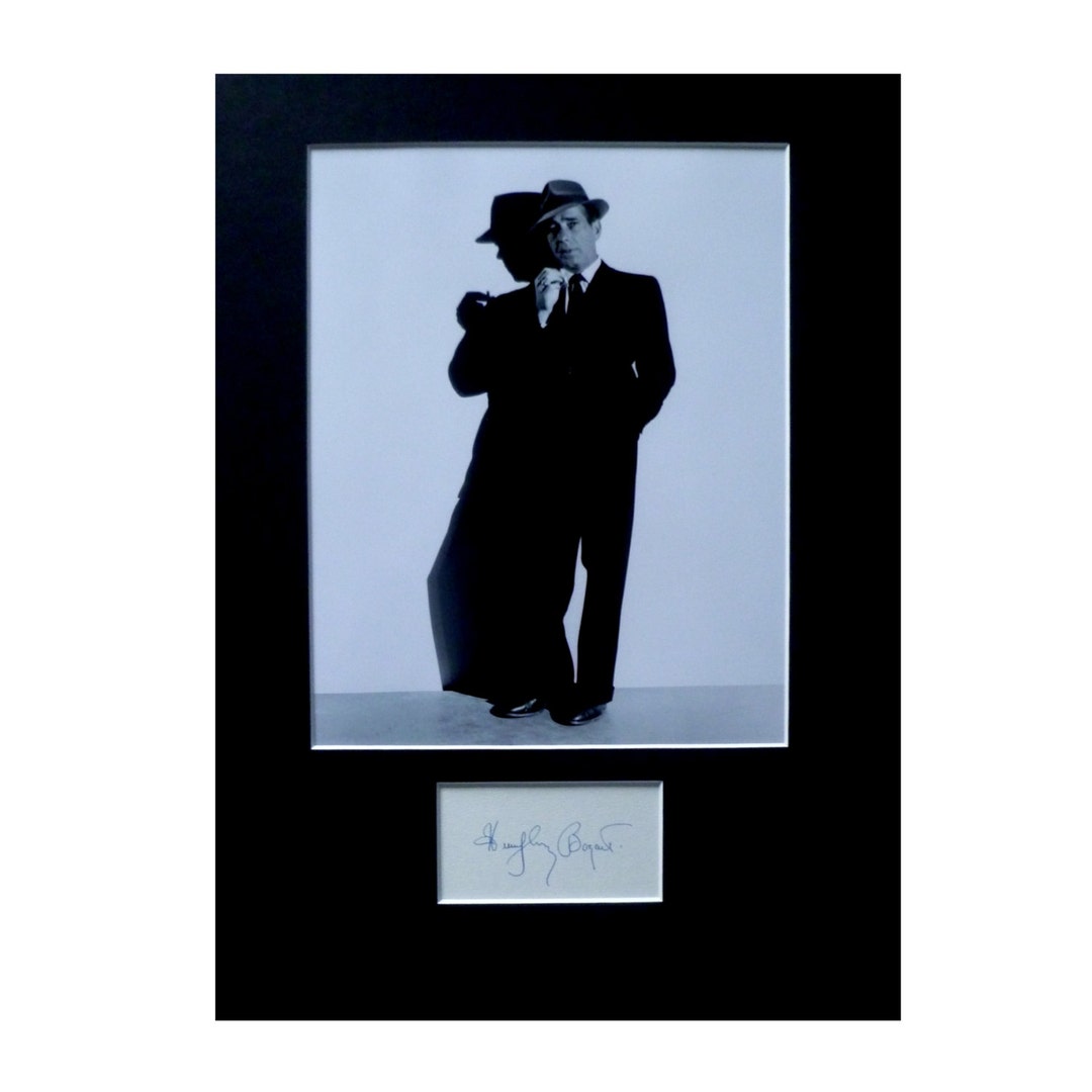 Humphrey Bogart AUTOGRAPH Photo Display - Etsy