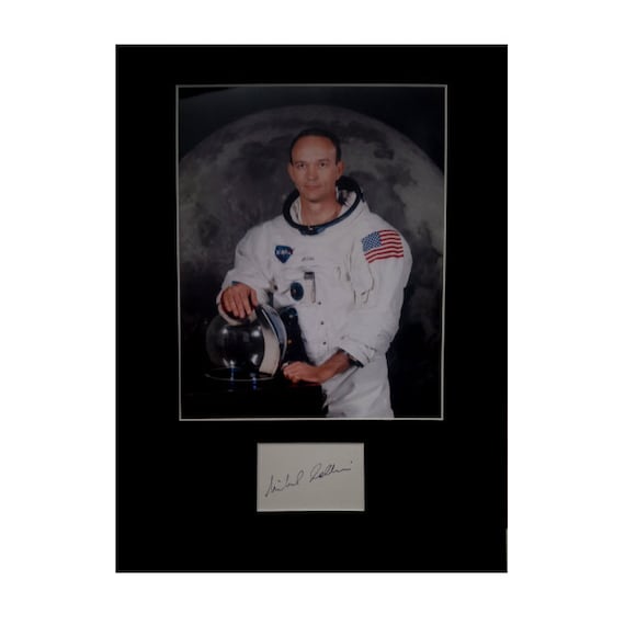 MICHAEL COLLINS Apollo 11 AUTOGRAPH Photo Display | Etsy