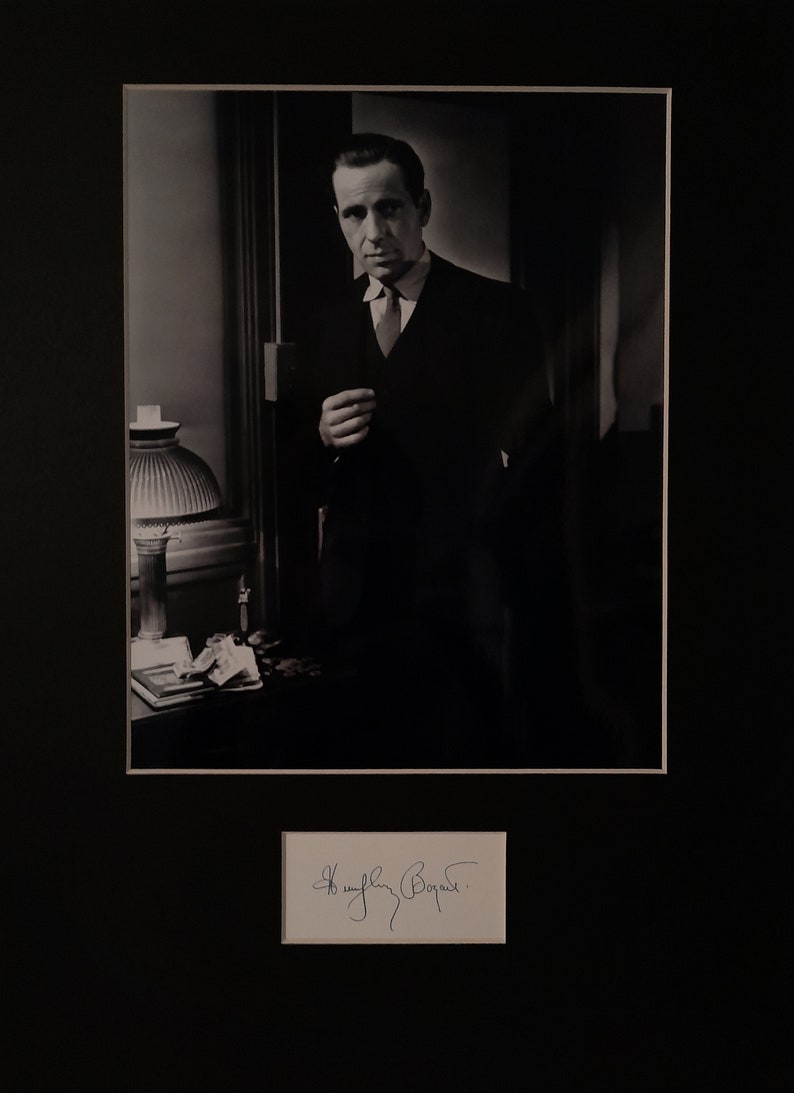 Humphrey Bogart AUTOGRAPH Photo Display - Etsy