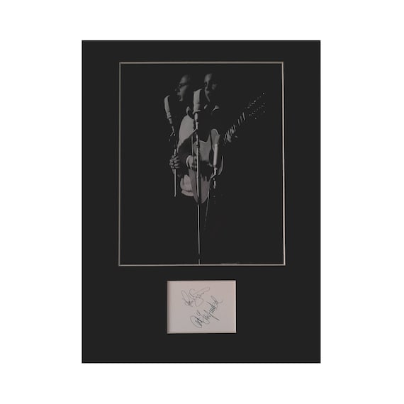 SIMON and GARFUNKEL AUTOGRAPH Photo Display | Etsy