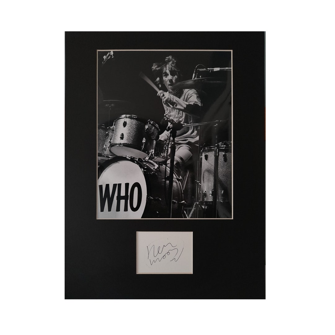 KEITH MOON AUTOGRAPH Photo Display the Who - Etsy