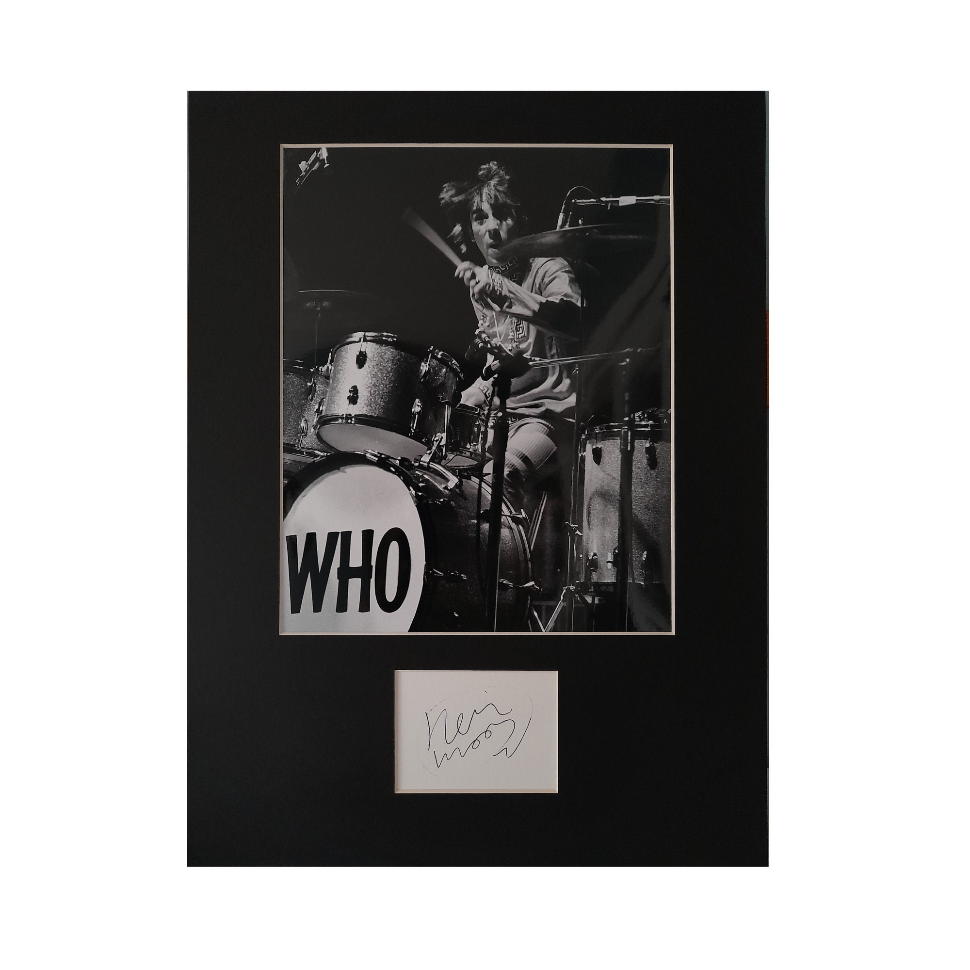KEITH MOON AUTOGRAPH Photo Display the Who - Etsy