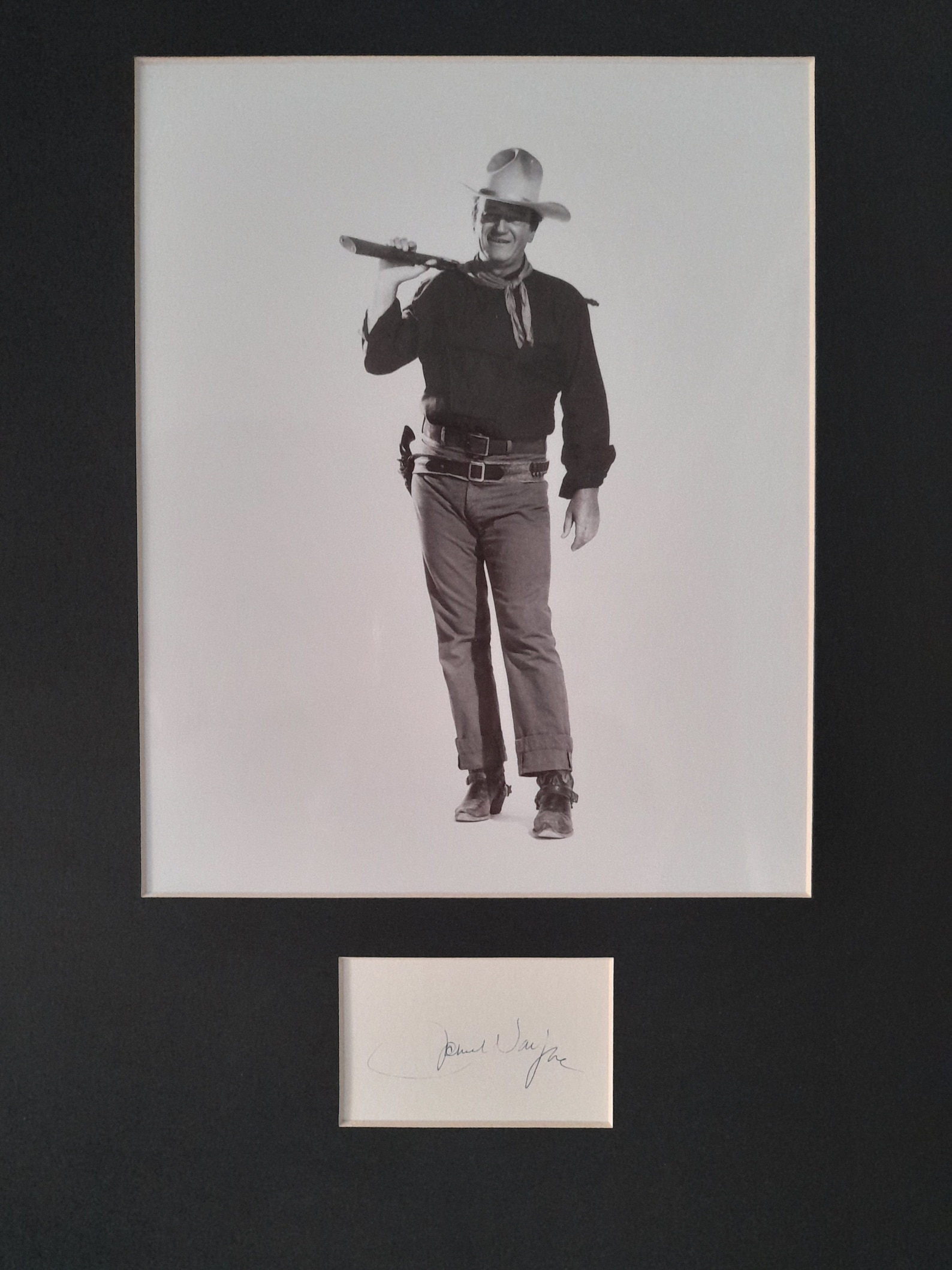JOHN WAYNE AUTOGRAPH Photo Display - Etsy UK