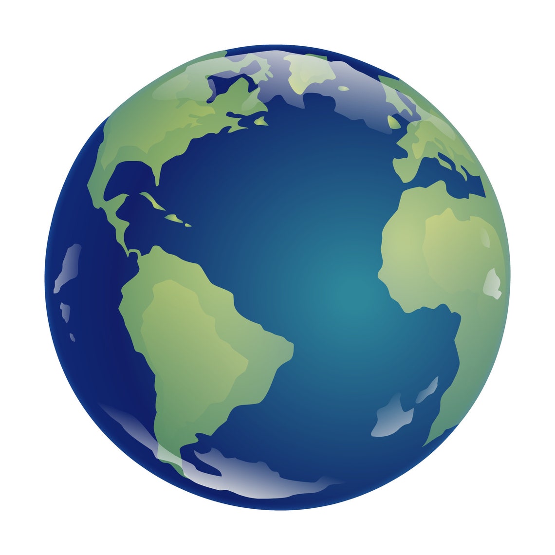 Earth Vector Art - Digital Clipart - Etsy
