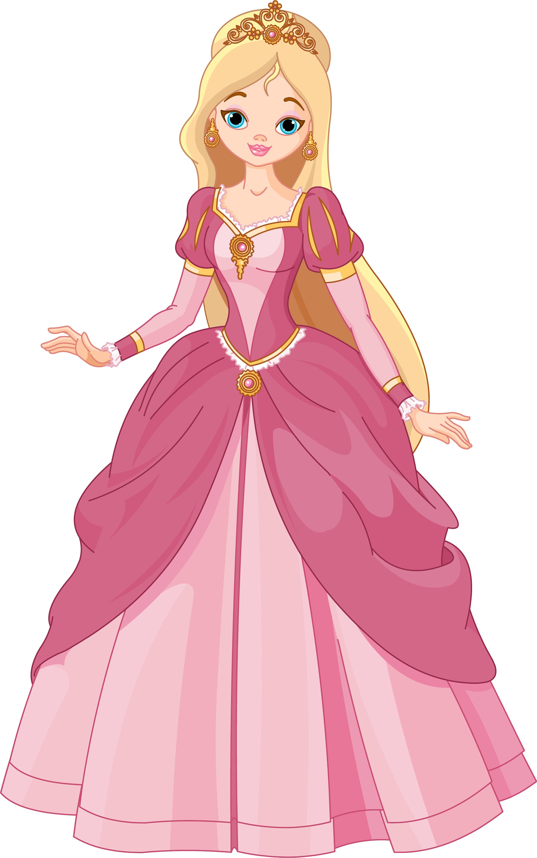 Princess Cartoon Vector Art - Etsy