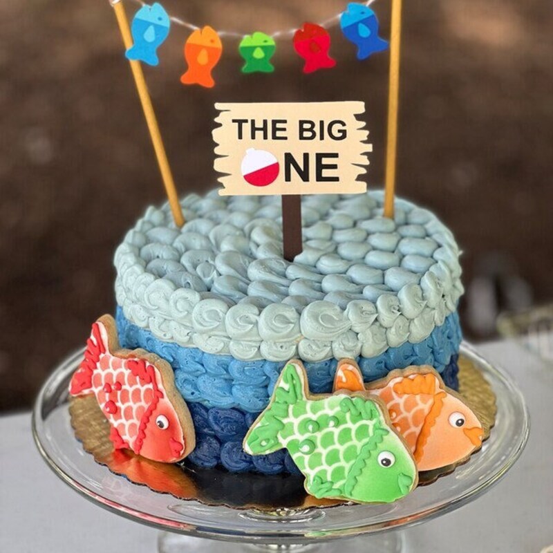 Fish Cake Topper - Etsy