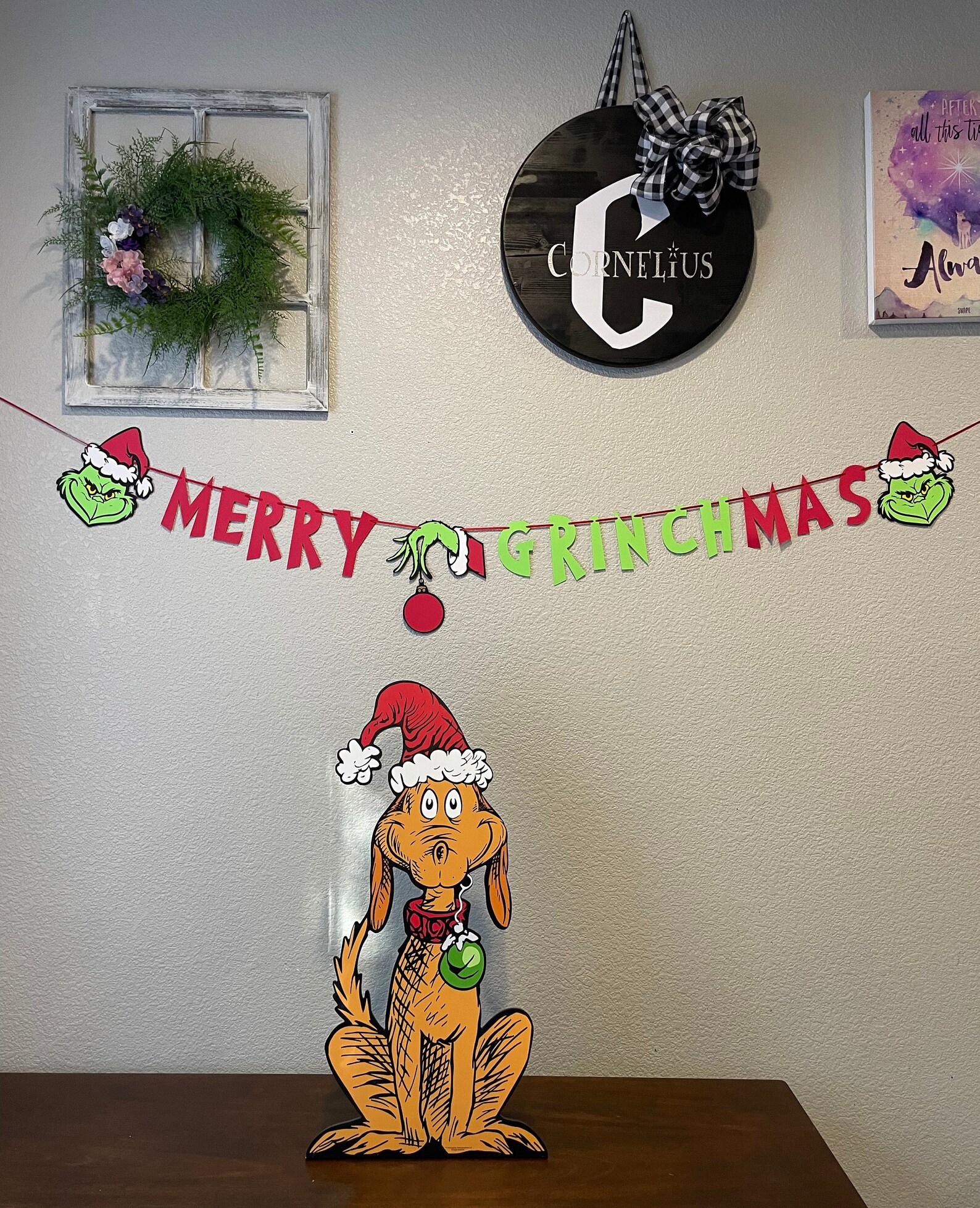 Merry Grinchmas Banner Grinch Banner Grinchmas Christmas - Etsy