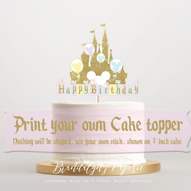 Castle Cake Topper - Etsy