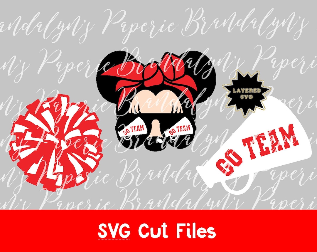 Minnie Mouse Cheer SVG ONLY Cut File - Etsy