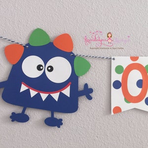 Little Monster Banner Googly Eyed Monster One Banner, I Am One You Can ...