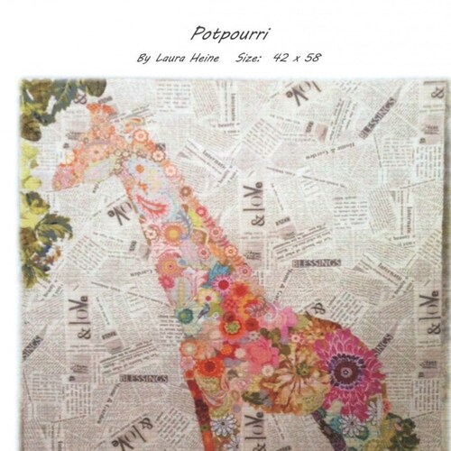 Peppermint Collage Quilt Pattern From Fiberworks by Heine - Etsy