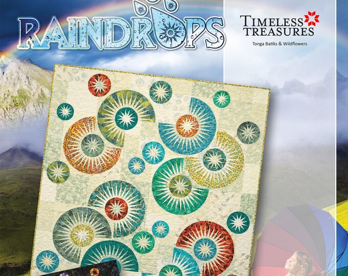 Raindrops Foundation Paper Pieced Quilting Pattern by Judy Niemeyer - Etsy