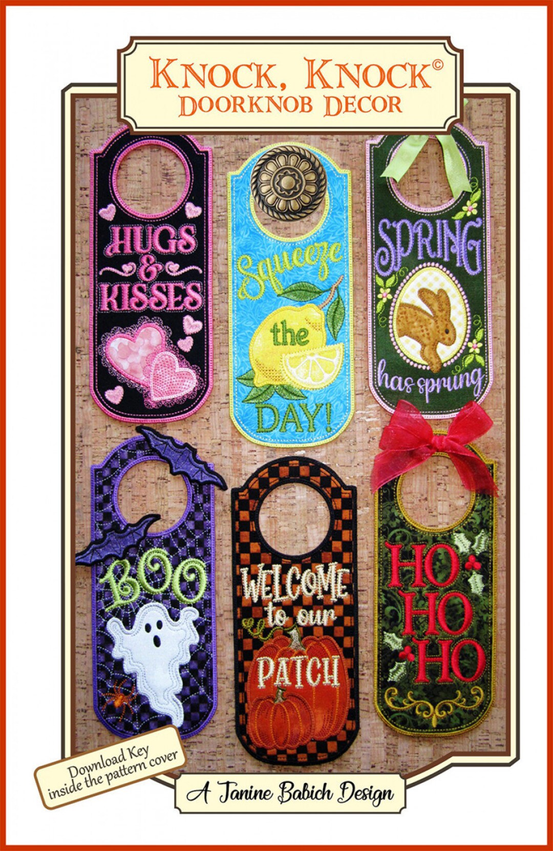 Janine Babich Knock, Knock Doorknob Decor Machine Embroidery - Etsy
