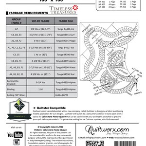 Lakeshore Hosta Queen Paper Piecing Quilt Pattern by Judy Niemeyer - Etsy