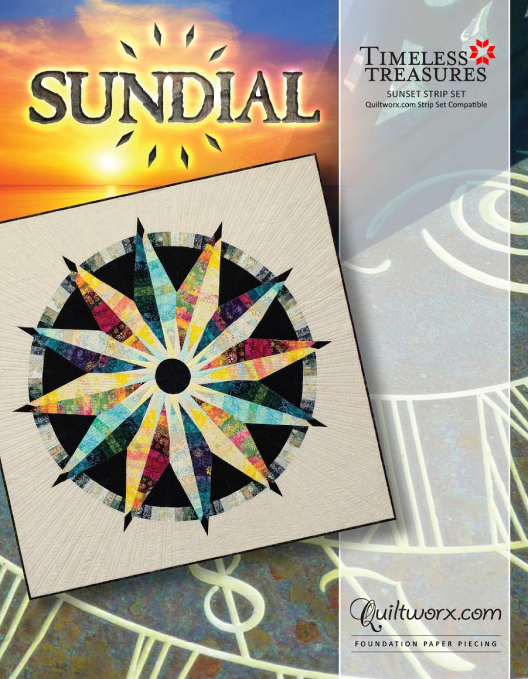 Sundial Foundation Paper Piecing Quilt Pattern by Judy Niemeyer - Etsy