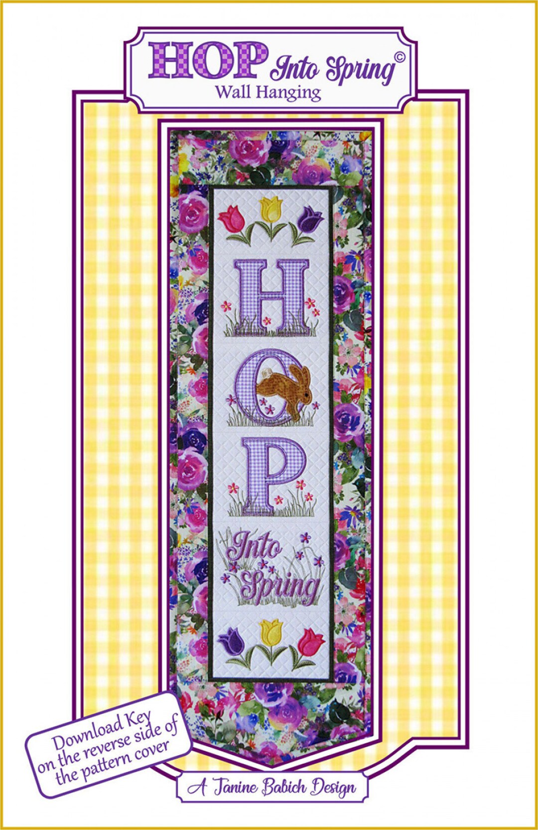 Janine Babich Hop Into Spring Wall Hanging Machine Embroidery - Etsy