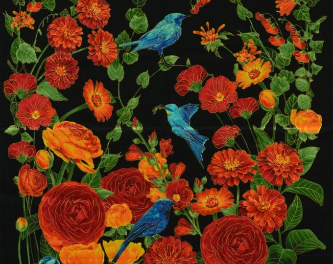 Fabric Arcadia Panel by Timeless Treasures by Chong-a Hwang Quilting ...