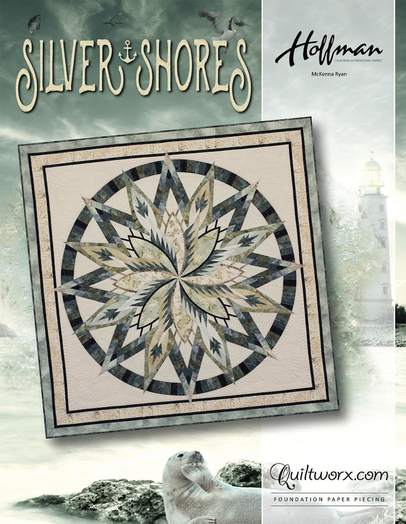 Silver Shores Paper Piecing Quilt Pattern 68 X 68 New for 2020 by Judy ...