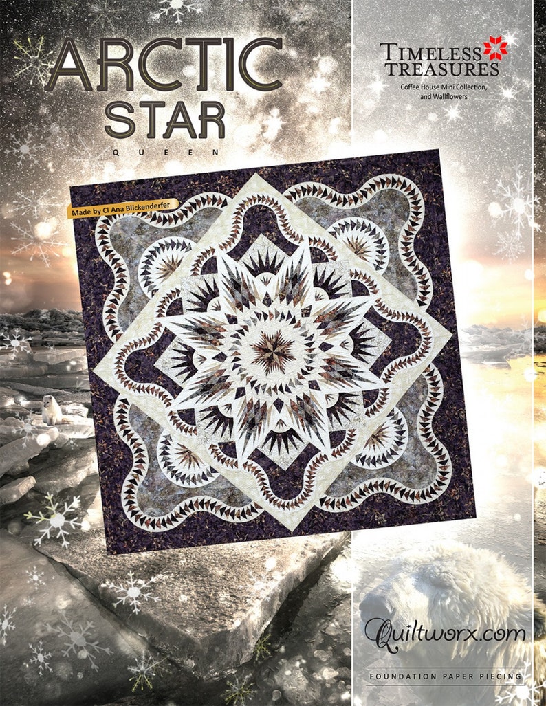 Arctic Star Quilt Pattern, Judy Niemeyer Paper Pieced (99x99) - Etsy