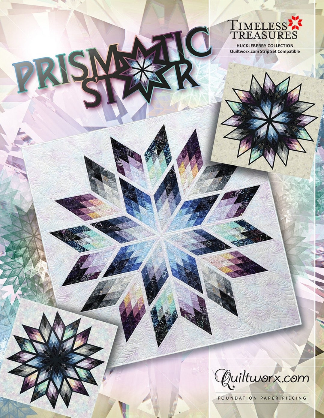 Prismatic Star Foundation Paper Pieced Quilt Pattern by Judy Niemeyer ...
