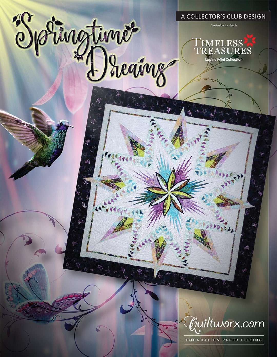 Springtime Dreams Foundation Paper Piecing Quilt Pattern by Judy ...