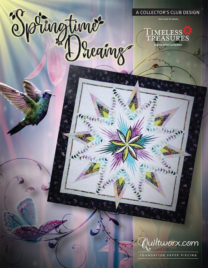 Springtime Dreams Foundation Paper Piecing Quilt Pattern by Judy ...