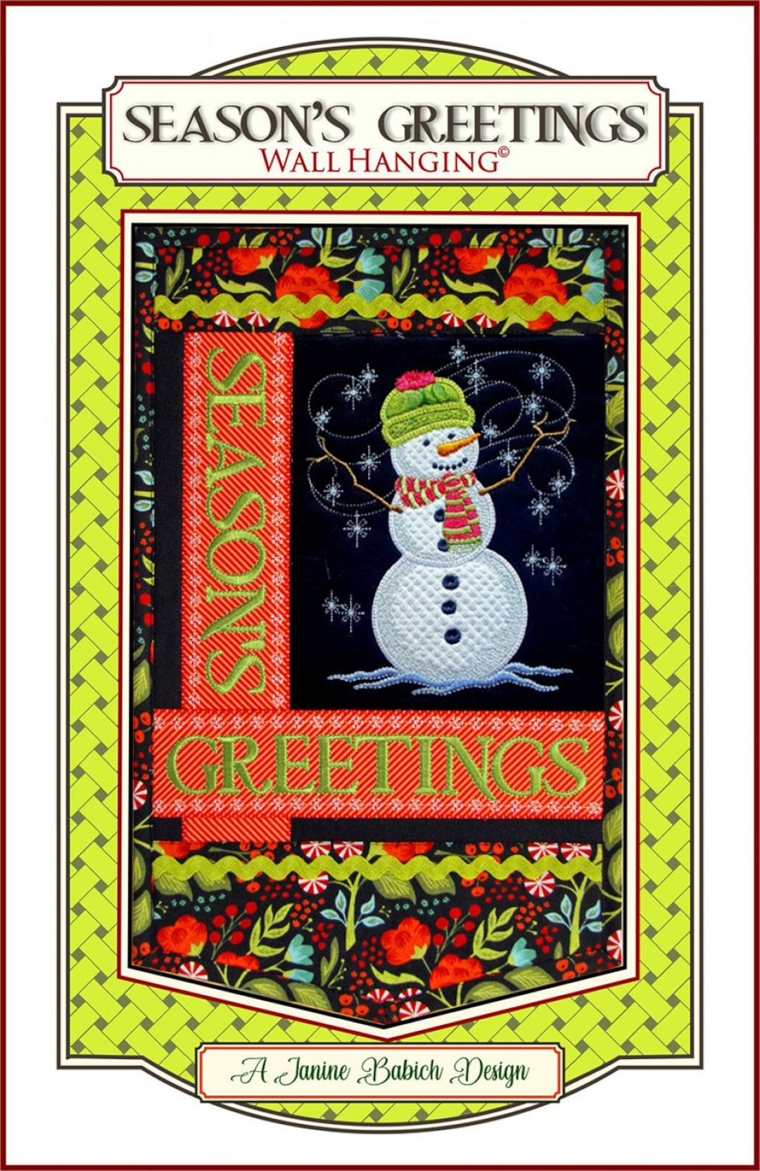Janine Babich Seasons Greetings Machine Embroidery CD - Etsy