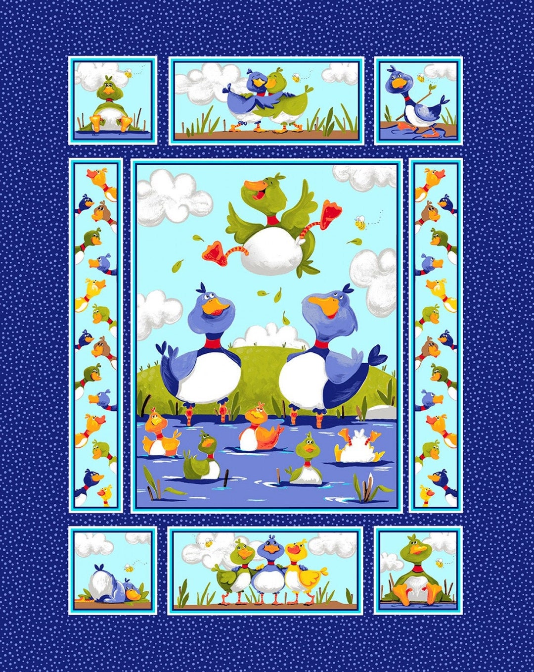 Fabric Susybee Bill and Bob Buddies Panel for Children - Etsy