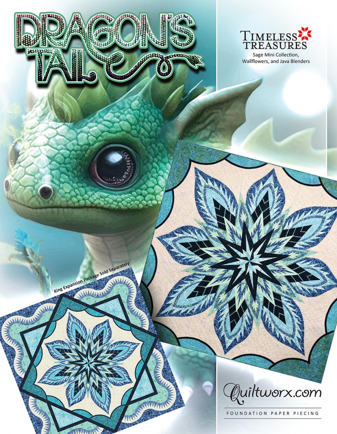 Dragon's Tail Paper Pieced Quilting Pattern by Judy Niemeyer - Etsy