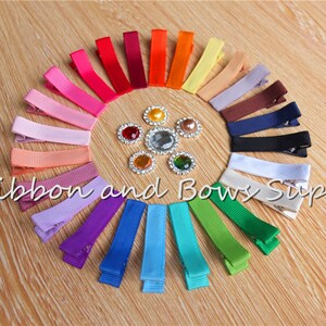 40-200 Pcs,lined Clips 1.75'' Single Aligator Clips Partially Ribbon ...