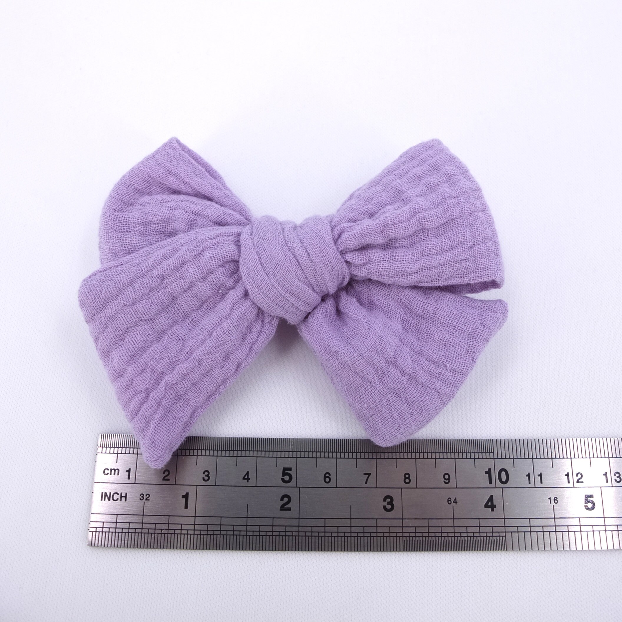 6 PCS Original Cotton Gauze Hair Bow Nylon Headbands for | Etsy