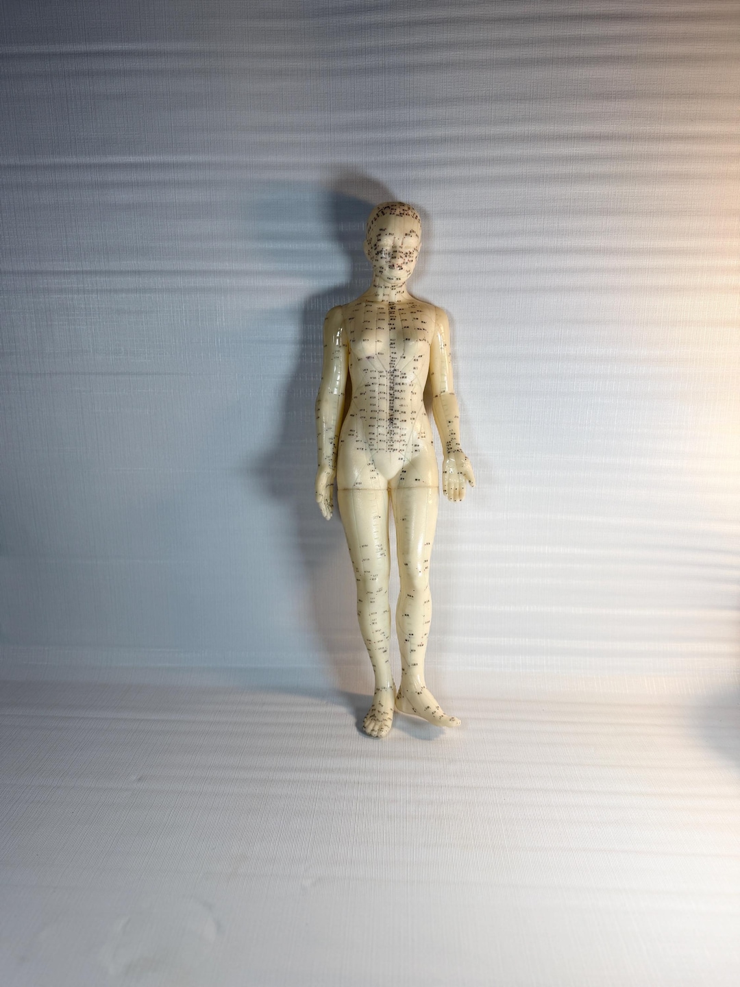 Vintage Chinese Acupuncture Model Doll Rubber TCM Teaching Figure Mid ...