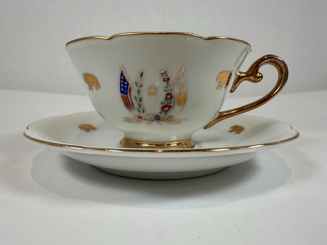 Native Daughters of the Golden West Fine Bone China Cup and Saucer Set - Etsy