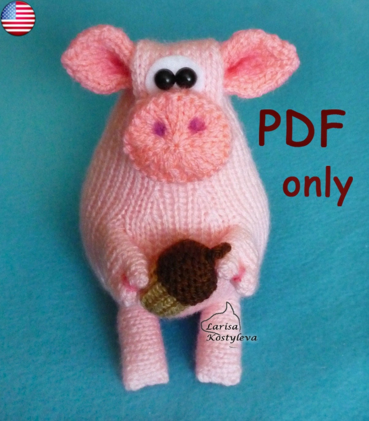 Knitting Pattern Pig Amigurumi Animal | Etsy