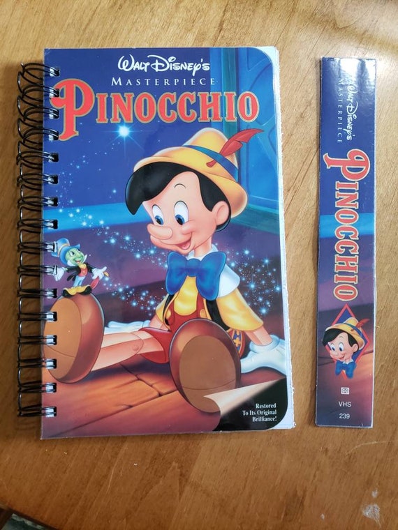 Upcycled Disney VHS Journal/notebook Pinocchio - Etsy