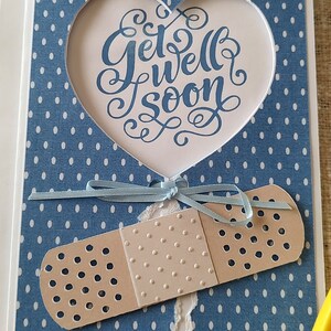 Get Well Heart Cutout Handmade Card - Etsy