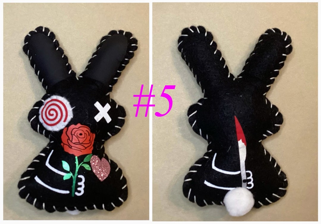 Creepy Psycho Killer Zombie Bunny Mini Small Pocket Peeps - Etsy